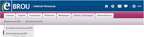 Adhesión a BPS a través de eBROU - BROU